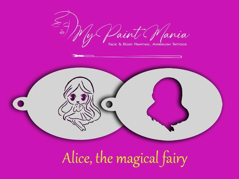 F19 Halloween Witch Airbrush Stencil Ooh Body Art Stencils
