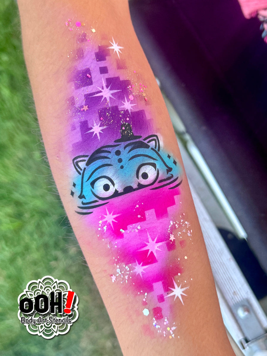 S25 Square Graffiti Sphere – Ooh! Body Art Stencils