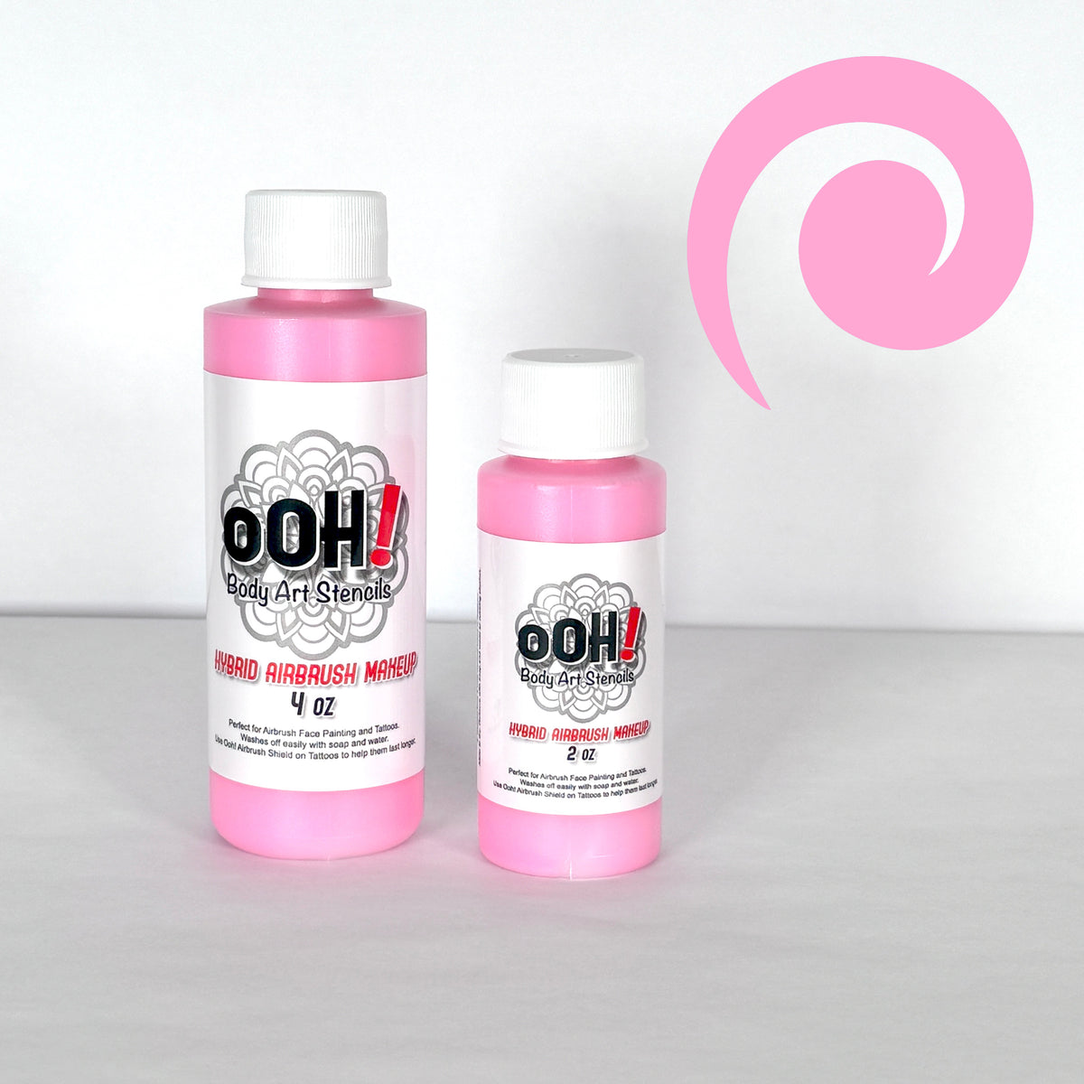Cotton Candy Pink Ooh! Hybrid Airbrush Makeu – Ooh! Body Art Stencils