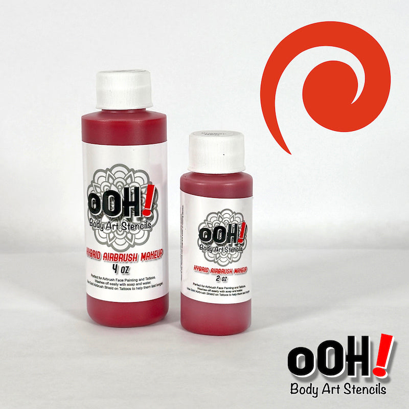 Cherry Red Ooh! Hybrid Airbrush Makeup – Ooh! Body Art Stencils
