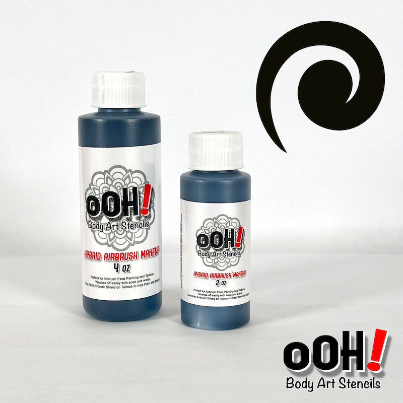 Mulberry Black Ooh! Hybrid Airbrush Makeup – Ooh! Body Art Stencils