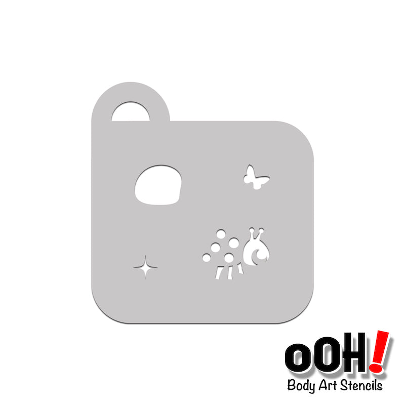 P04 Ladybug Petite Micro Tattoo Stencil – Ooh! Body Art Stencils