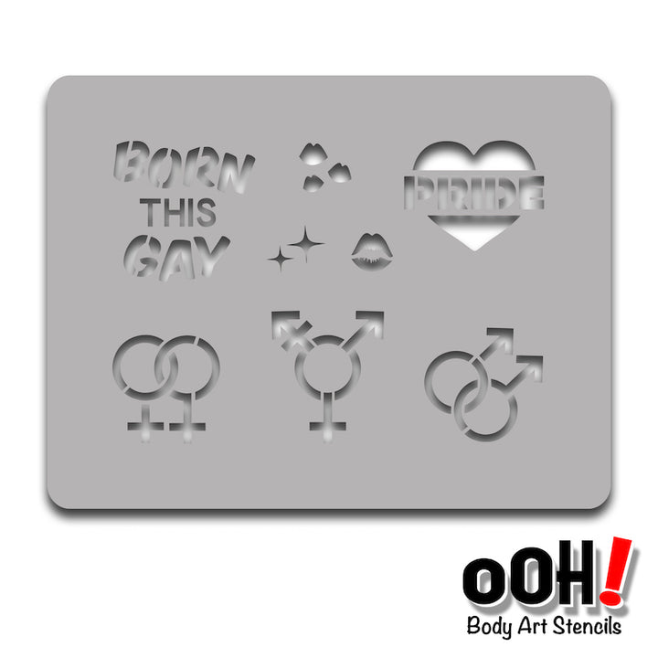 Pride Stencils – Ooh! Body Art Stencils