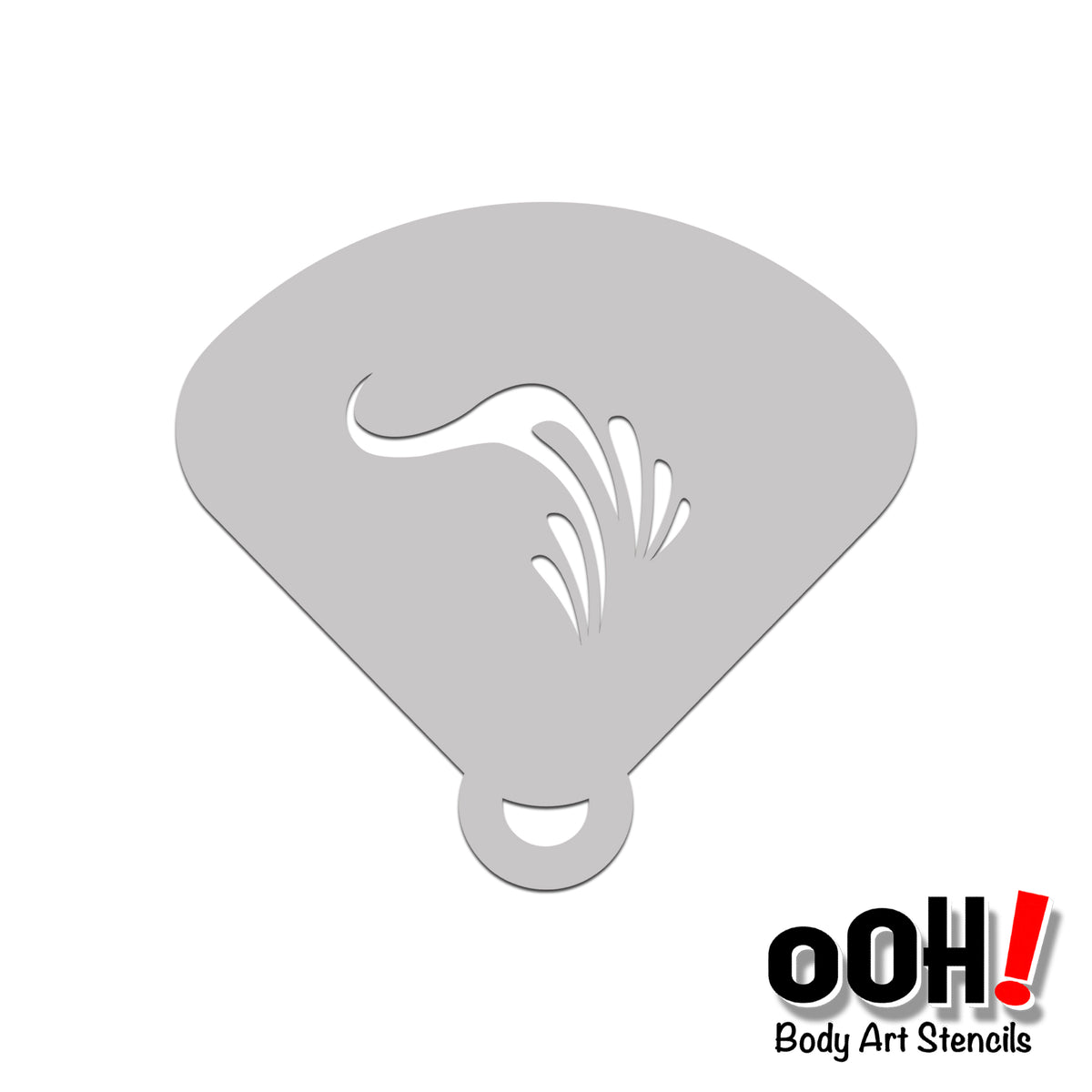 SB46 Teardop Flourish Stencil – Ooh! Body Art Stencils