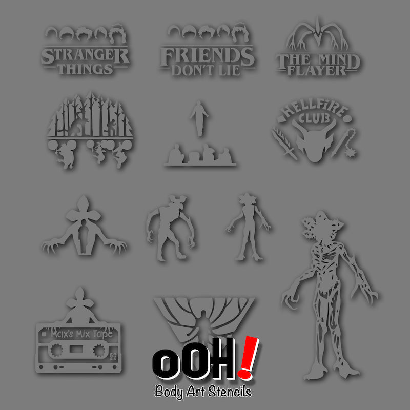 Stranger Things 12-Design Set - Cut Your Own Files - DIGITAL DOWNLOAD ...