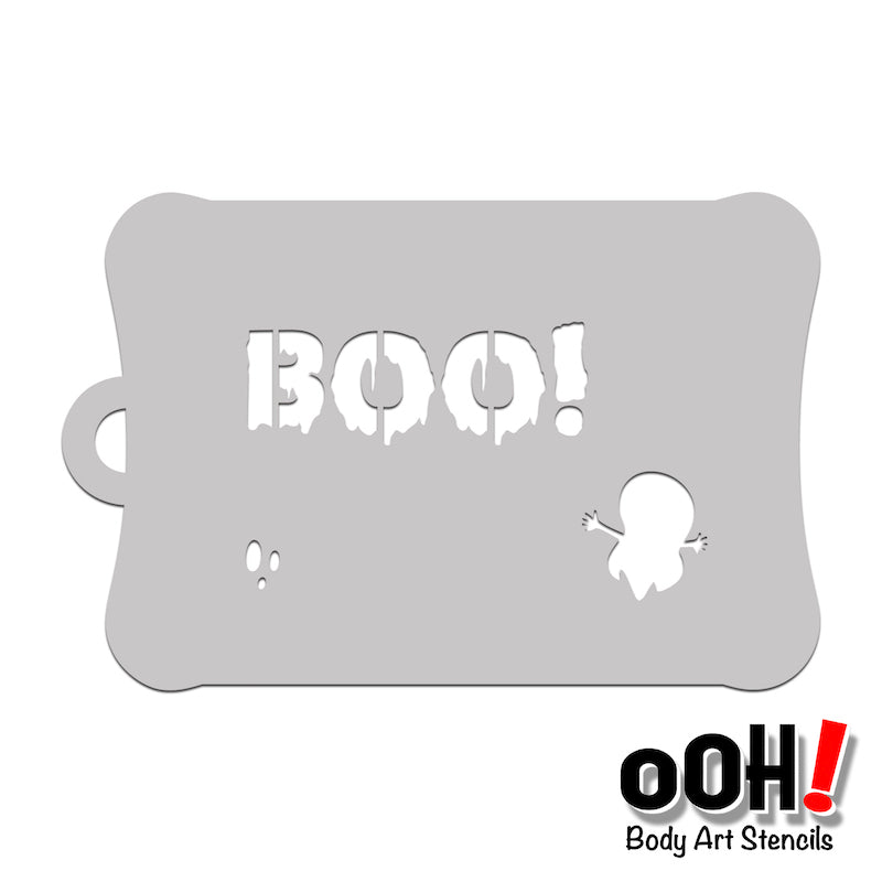 T60 Boo! Ghost Halloween Stencil – Ooh! Body Art Stencils