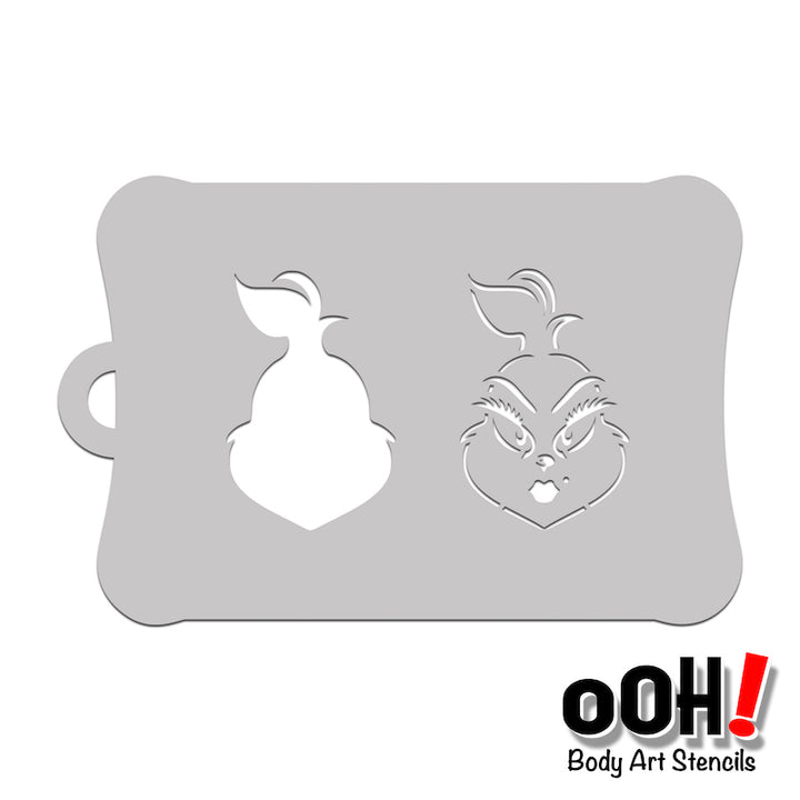 X12 Miss Grinch Stencil – Ooh! Body Art Stencils