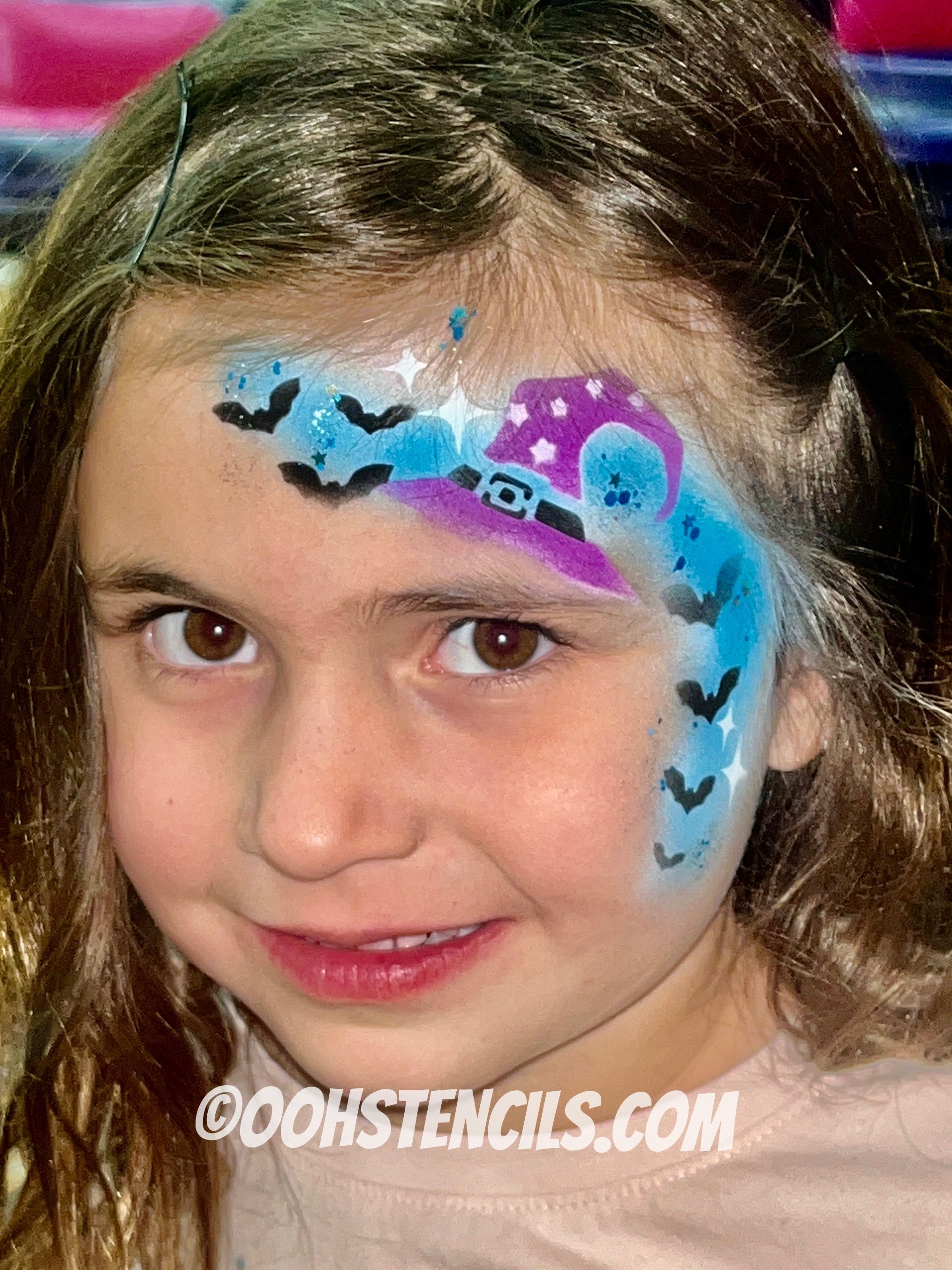 F12 Halloween Witch fACE Stencil – Ooh! Body Art Stencils