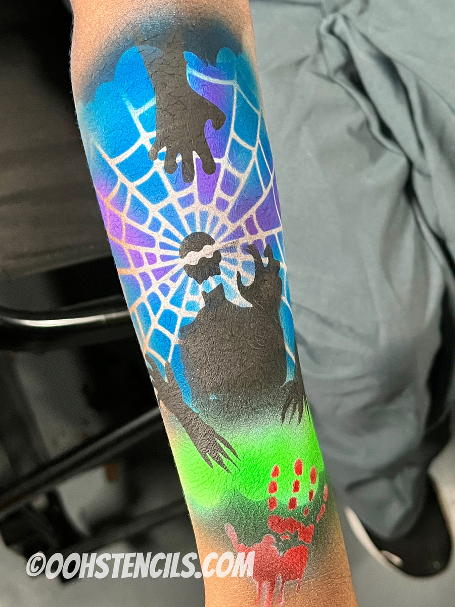 T48 Zombie Tattoo Stencil – Ooh! Body Art Stencils