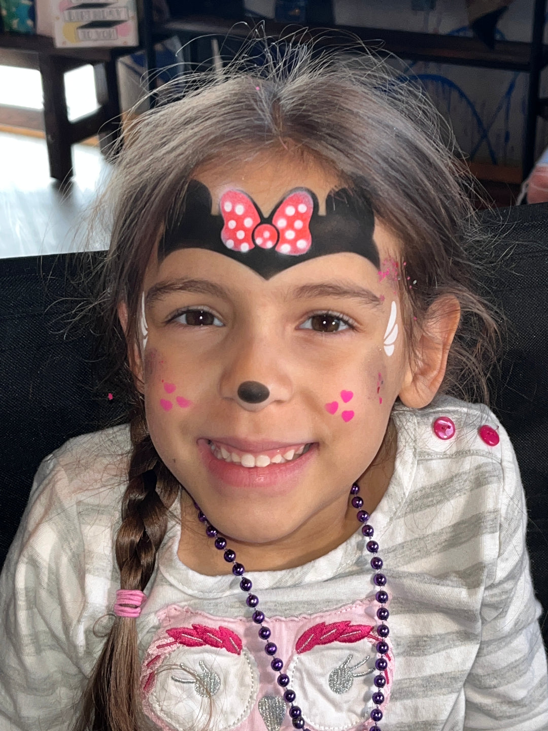 K16 Miss Mouse Airbrush Face Paint Stencil – Ooh! Body Art Stencils