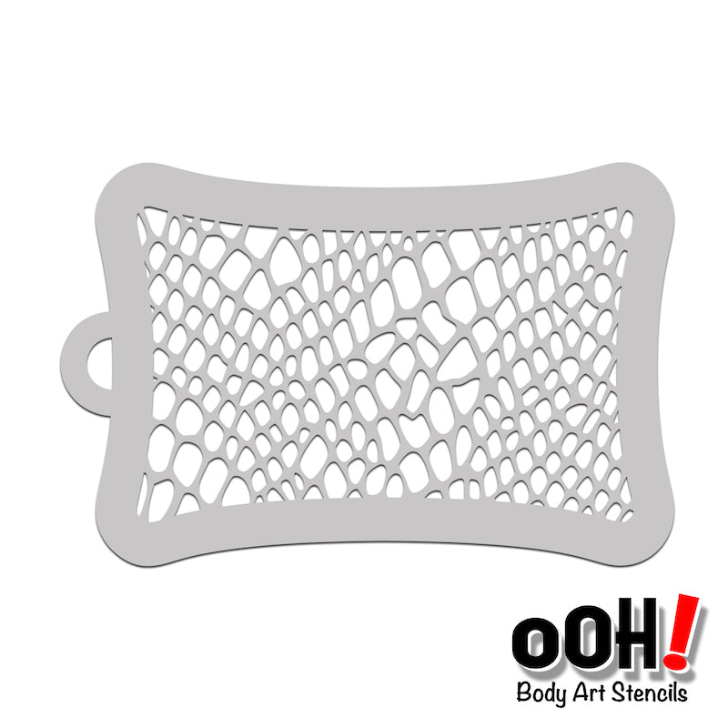 T06 Reptile Skin Texture Stencil – Ooh! Body Art Stencils