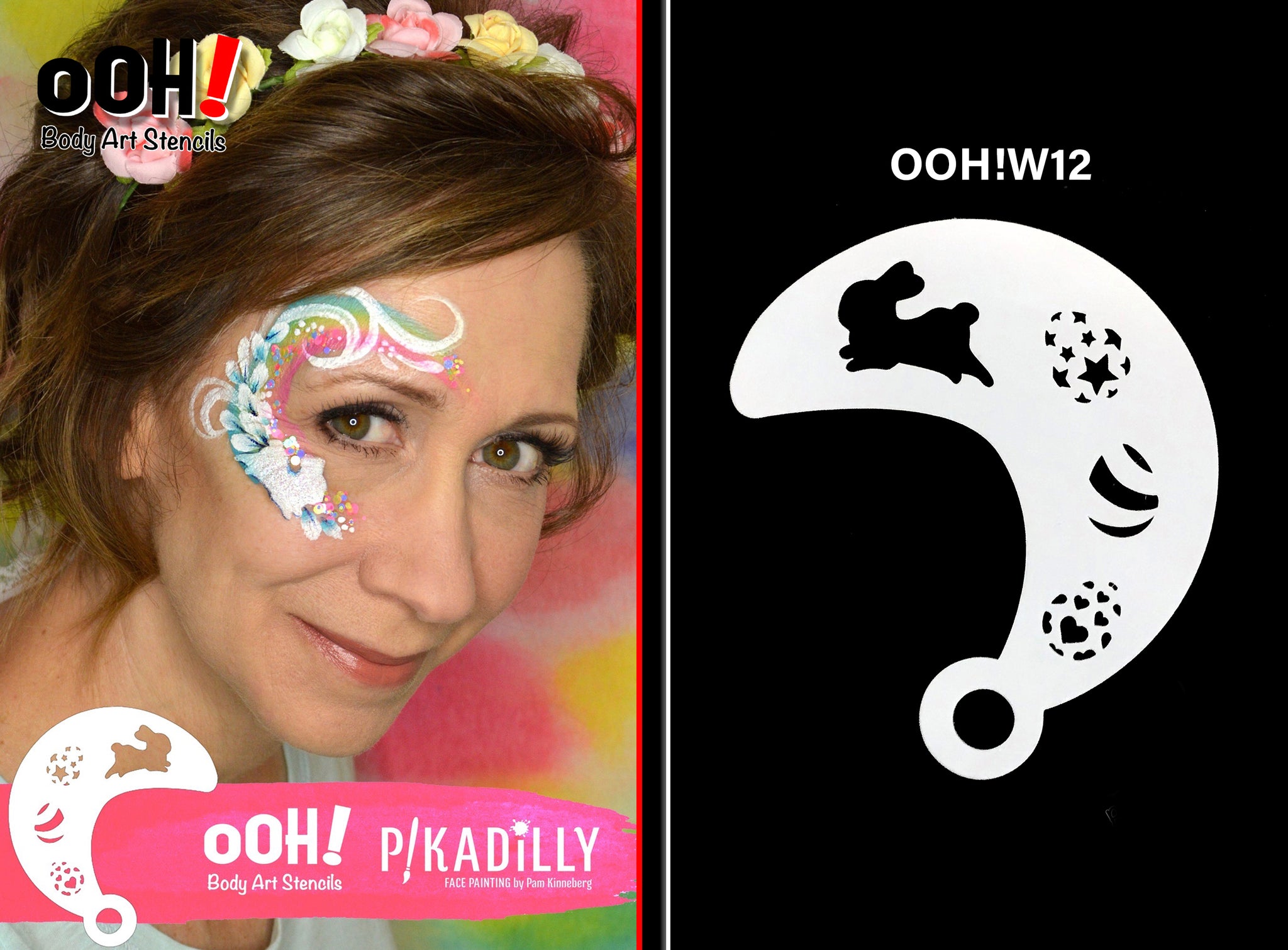 W12 Easter Bunny Wrap Ooh! Stencil – Ooh! Body Art Stencils