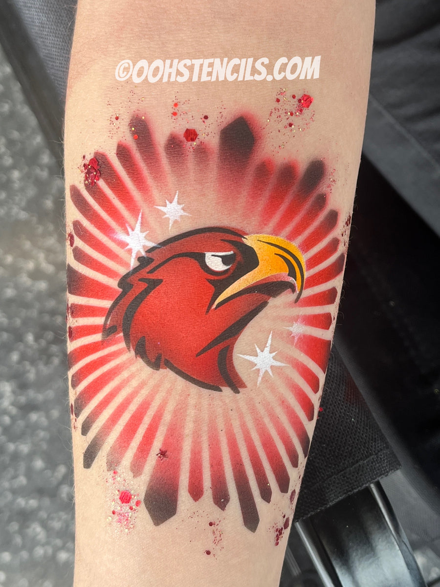 C35 Kabuki Burst Stencil – Ooh! Body Art Stencils